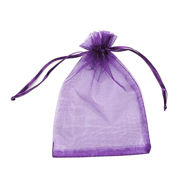 100 Pcs Small Mesh Bags With Drawstring, Organza Drawstring Gift Bags ...
