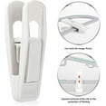 20pc Hanger Clips - White Strong Pinch Grip Clips for Use with Slim ...