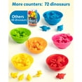 Coogam Dinosaur Counting & Sorting Toy, Color Matching Game ...