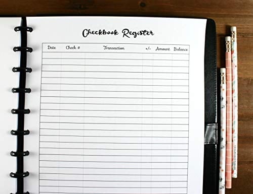 Checkbook Register Inserts for 11 Disc Planners - Walmart.com