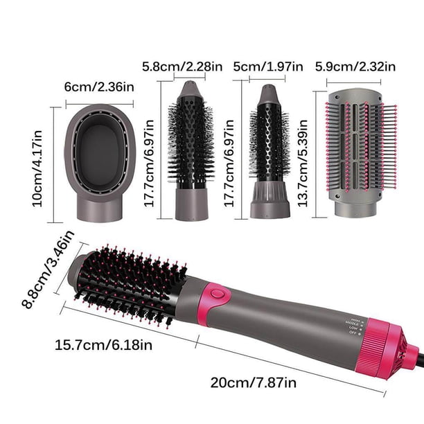 Five in One Hot Air Comb Detachable High Power Hair Styling Comb ...