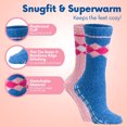 Debra Weitzner Fuzzy Socks for Women Non-Slip Warm and Cozy Winter Socks, Fleece Plush Slipper ...