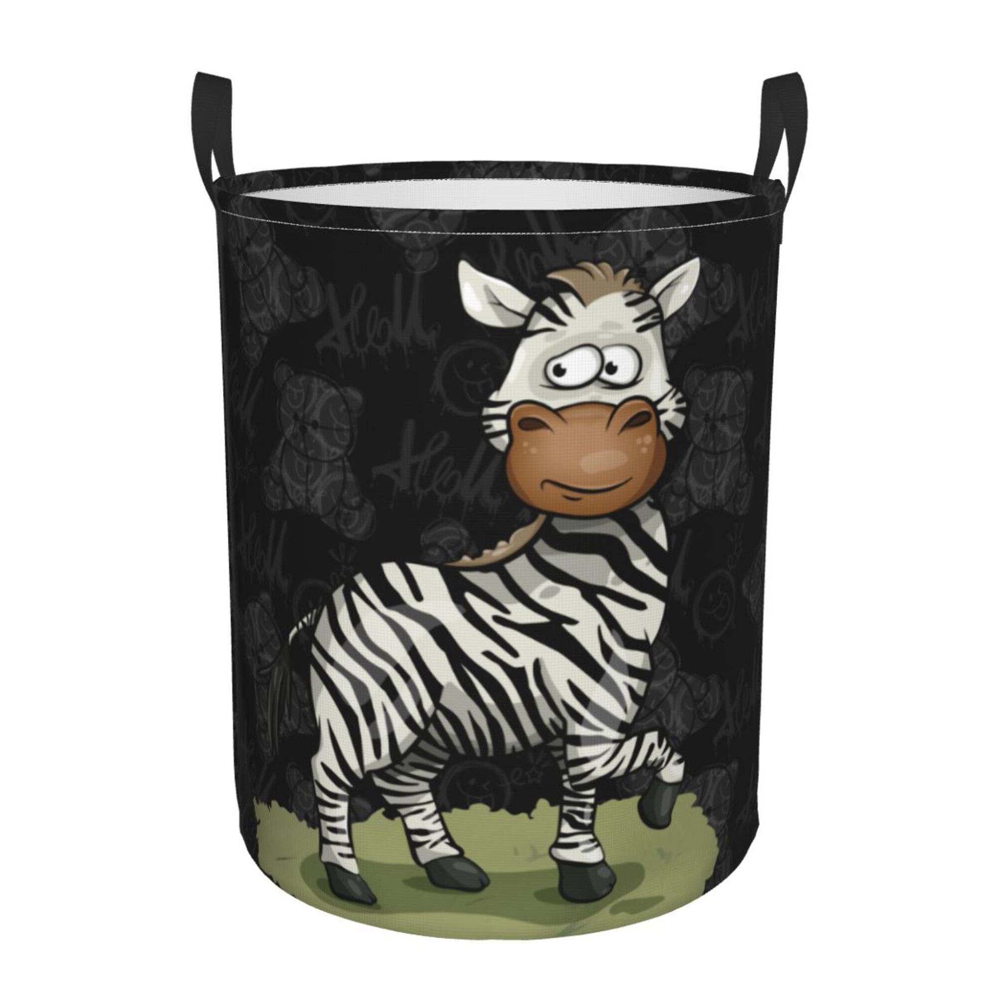 ZICANCN Cartoon Animal Zebra Laundry Basket Organizer, Dirty Clothes ...