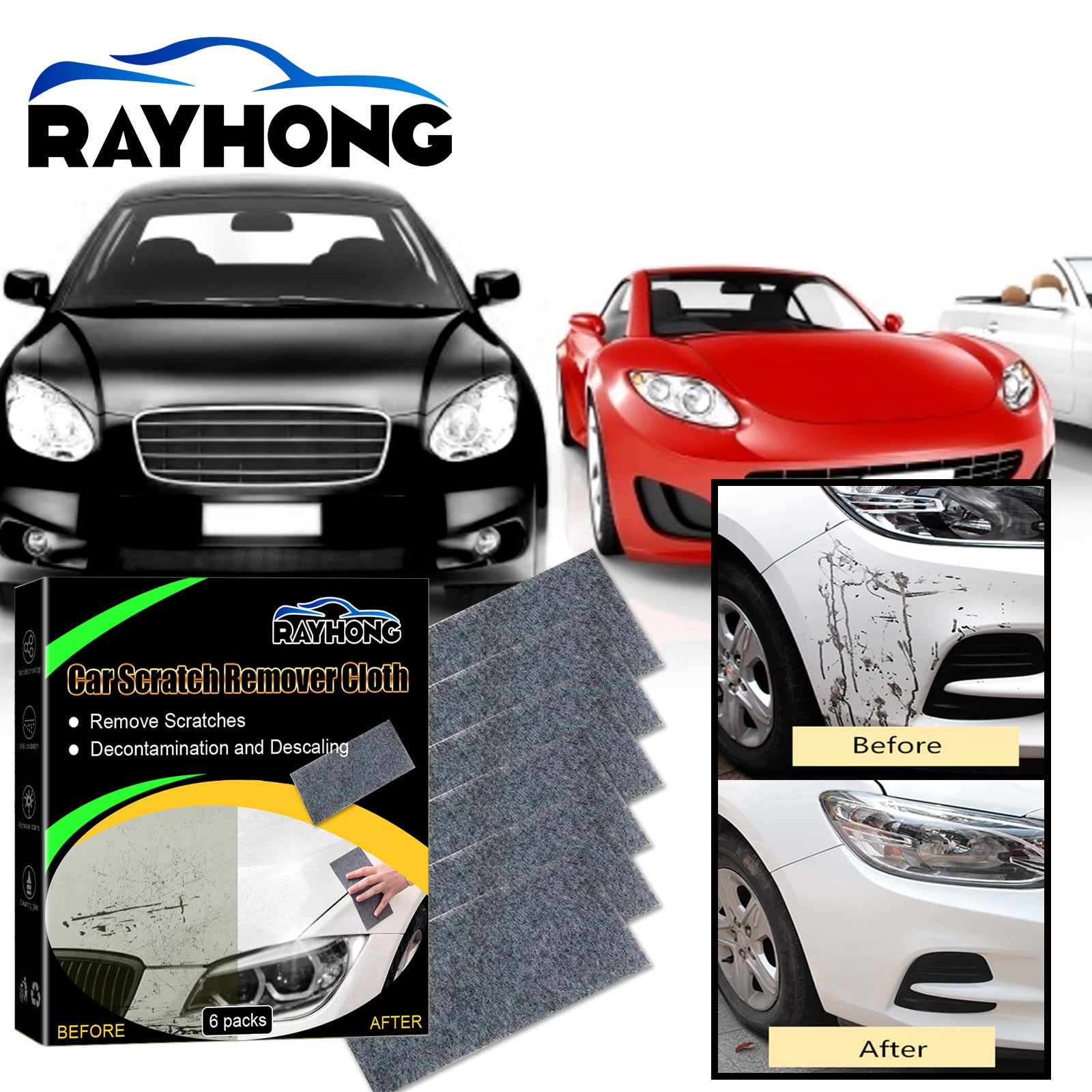 SCZ Nano-Sparkle Cloth para arañazos de coche, Nano Cloth pinta ...