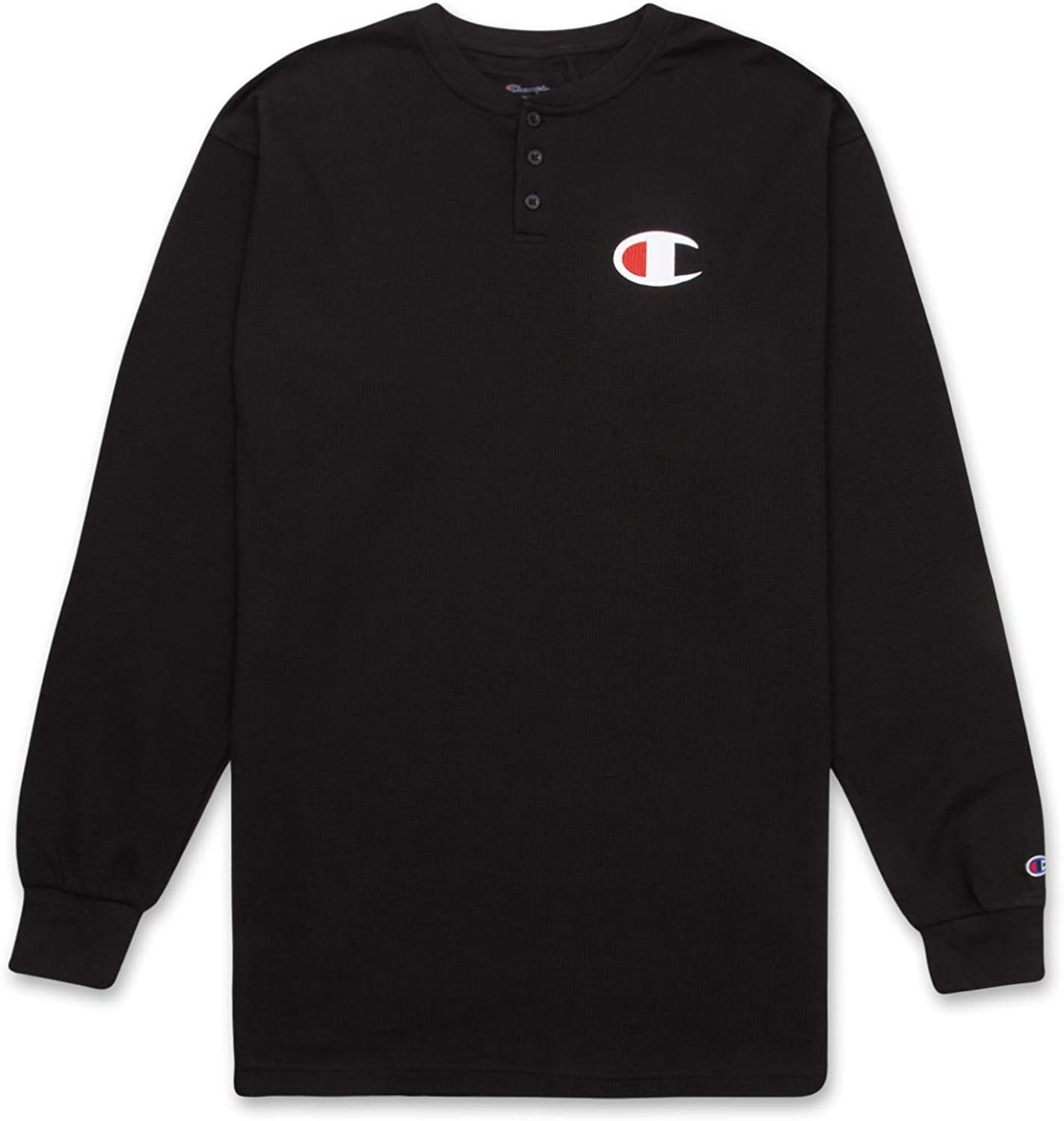 Champion Long Sleeve Big and Tall Waffle Knit Thermal Henley Shirts for ...