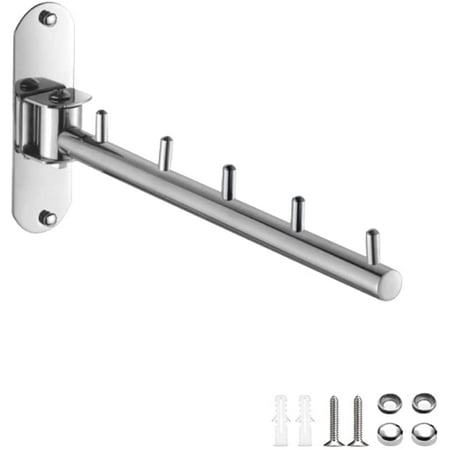 Wall Mounted Clothes Rack 1 Piece Folding Wall Hanger Rack Wall Mounted ...