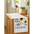 Burlap Table Runner 36 Inches Long, You Are My Sunshine Words Non-Slip ...