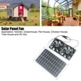 Portable Solar Panel Fan, 10W Solar Exhaust Fan, Outdoor Pet Cooling ...