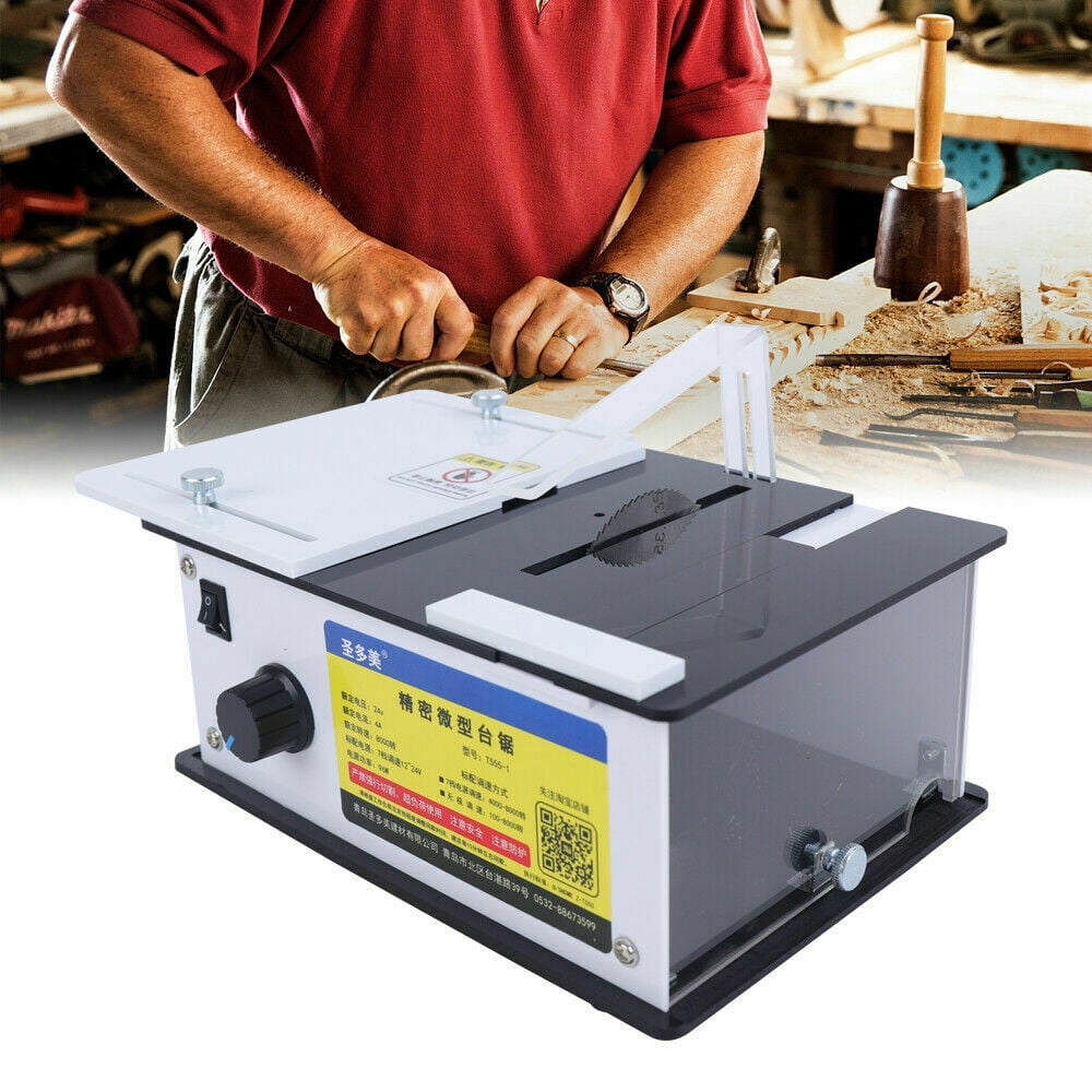 Buy TFCFL Mini Precision Table Saw Cutter Bench Wood Cutting Machine ...