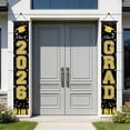 Class of 2026 Graduation Door Banner, Black & Gold Porch Sign with ...