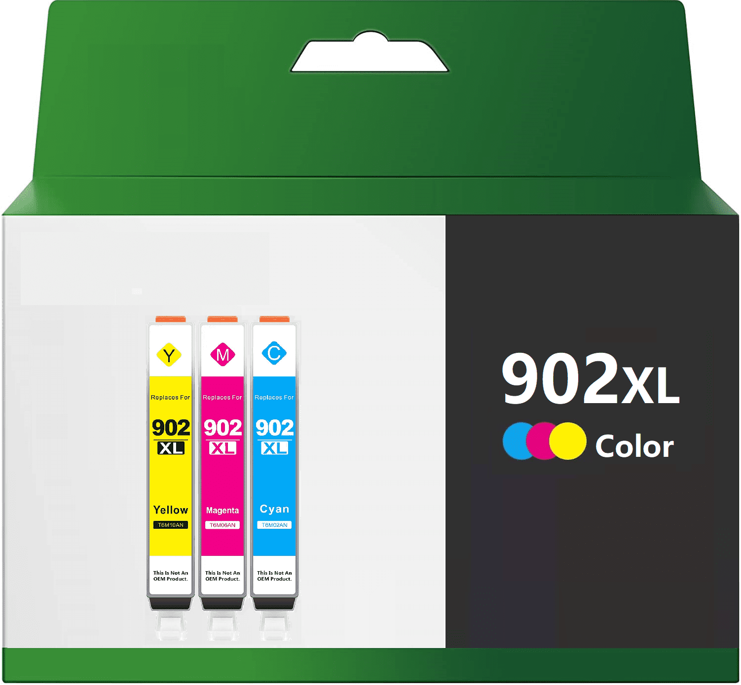 Compatible 902XL 902 XL Color High Yield Ink Cartridge Replacement for ...