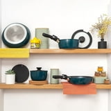 Moss & Stone 10 Pcs Blue Pots And Pans Set Removable Handle, Induction ...