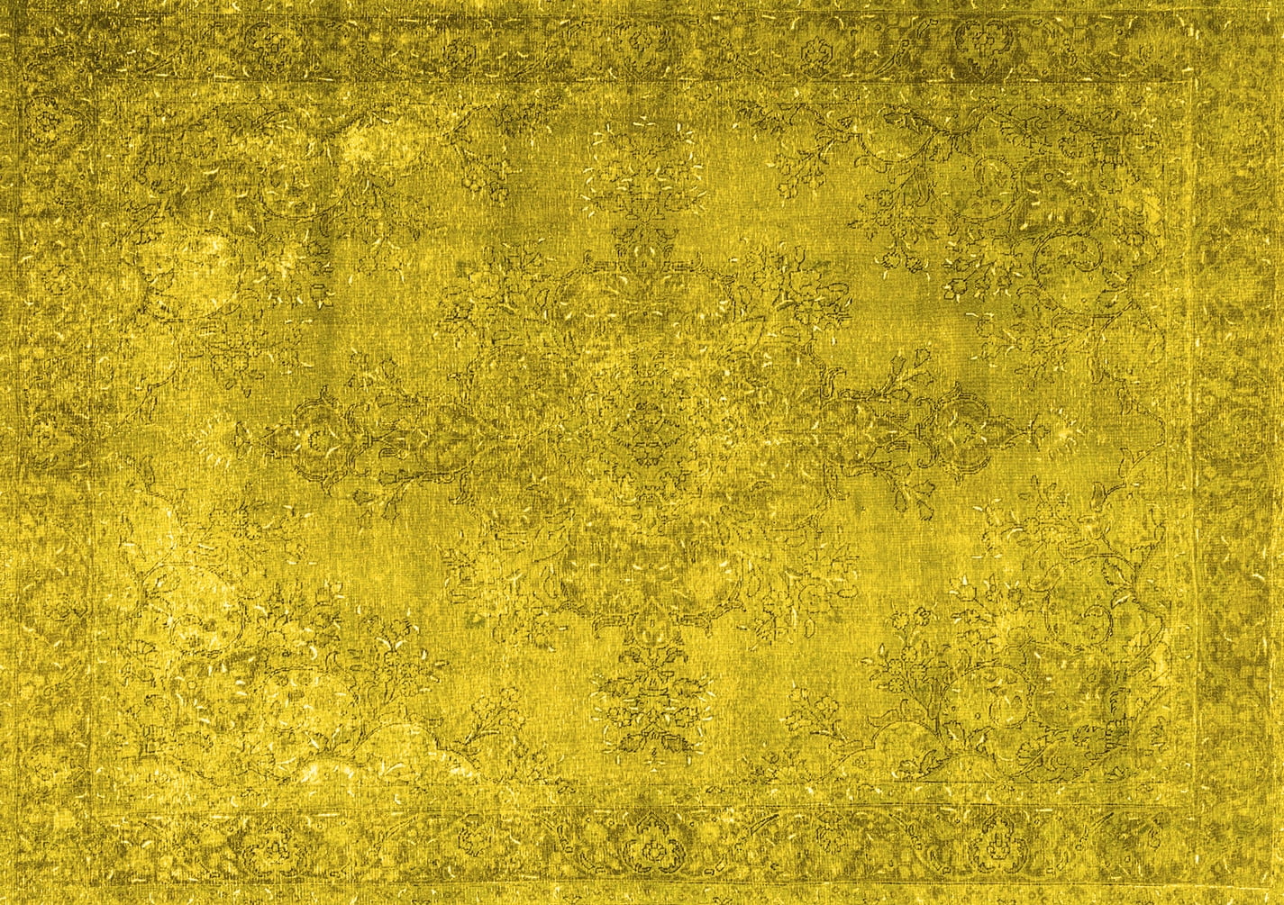 Ahgly Company Indoor Rectangle Persian Yellow Traditional Area Rugs, 2 ...