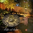 36" Solar Wind Chimes Hanging Lights Outdoor Detachable Led Lantern ...