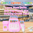 Mainyu Pretend Play Cash Register Toy, Working Scanner, Credit Card ...