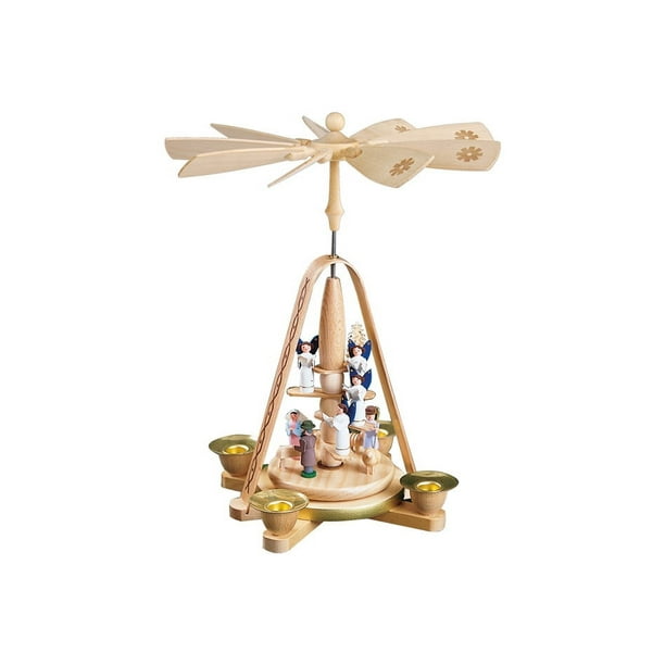 German christmas pyramid Nativity scene, height 28 cm / 11 inch ...