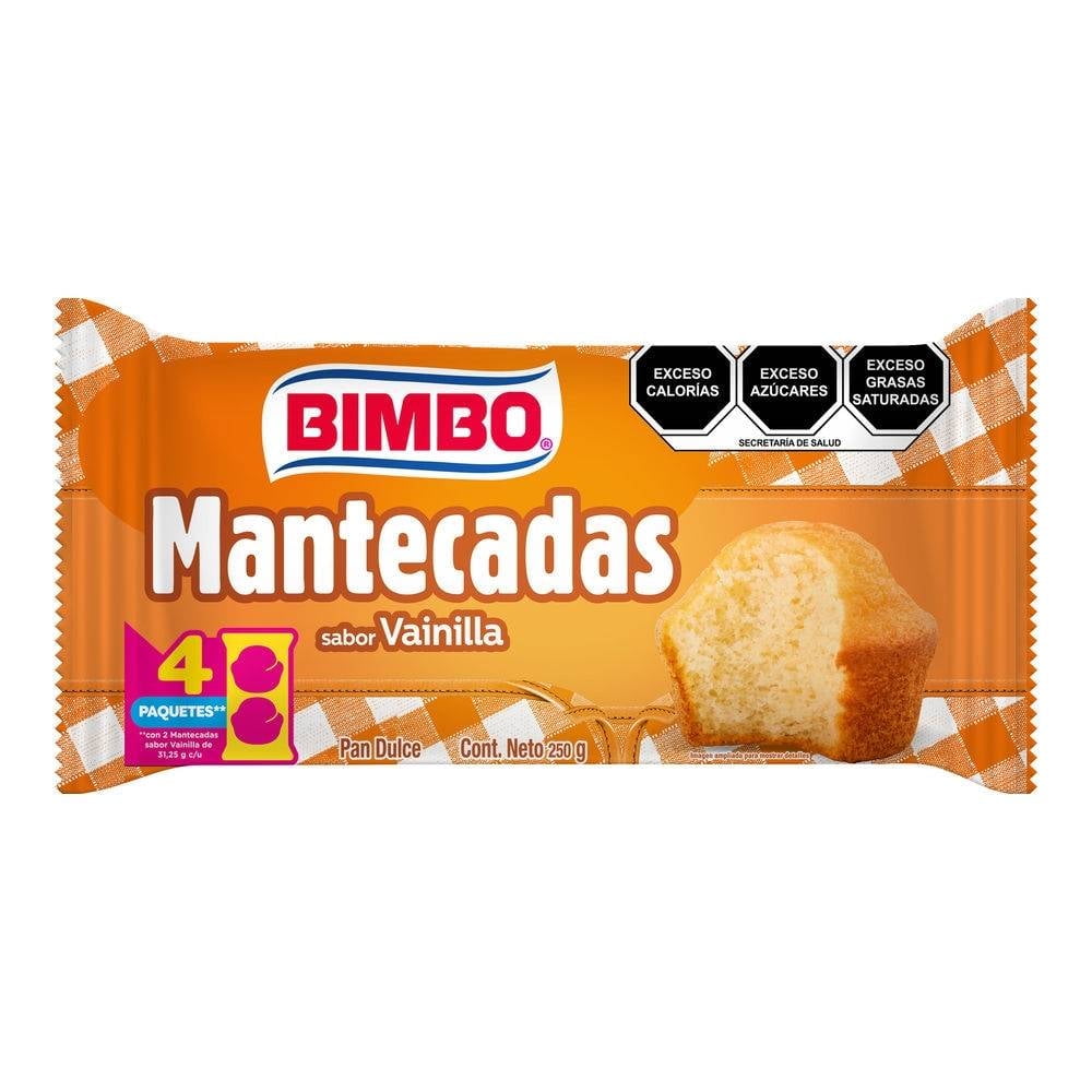 Mantecadas Bimbo sabor vainilla multi pack 250 g | Walmart en línea