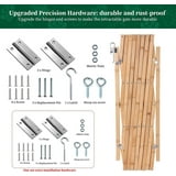 COSTYLE Indoor Wooden Accordion Dog Gate, Expandable Pet Safety ...