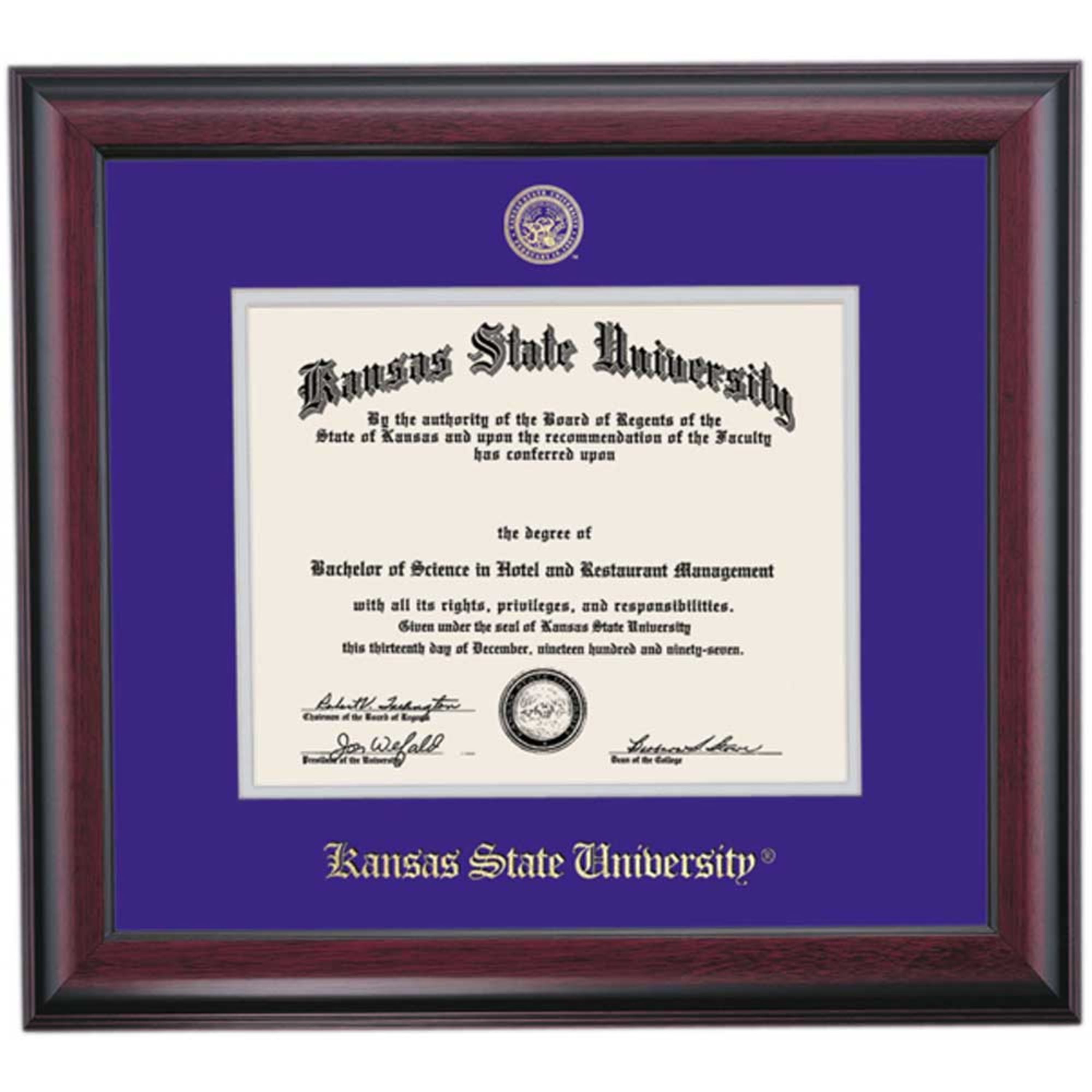 Dawn Diploma Frame for Kansas State University, 16" x 18" Diploma ...