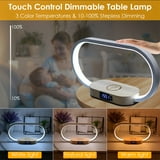 iMountek LED Desk Lamp, Bedside Table LED Night Light with Wireless ...