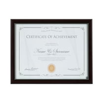 Universal Plastic Document Frame with Mat, 11 x 14 and 8.5 x 11 Inserts ...