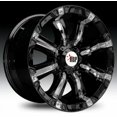 17" Black With Silver Inserts 94R Wheel by RBP (Rolling Big Power) 94R ...