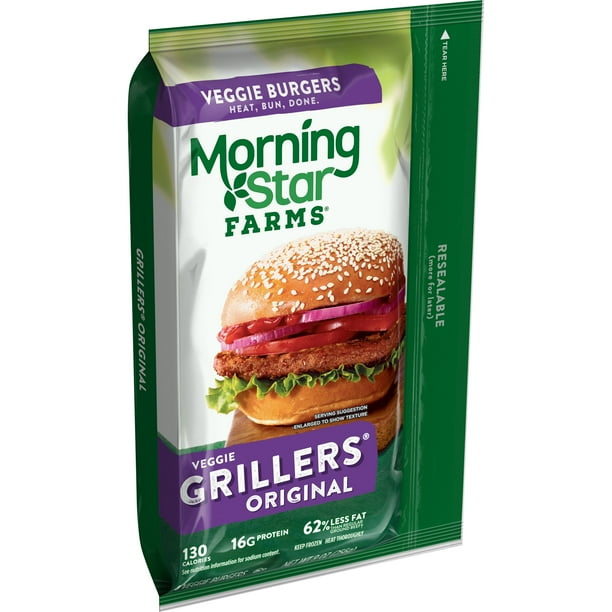 MorningStar Farms Veggie Burgers, Plant Based Protein, Frozen Meal ...