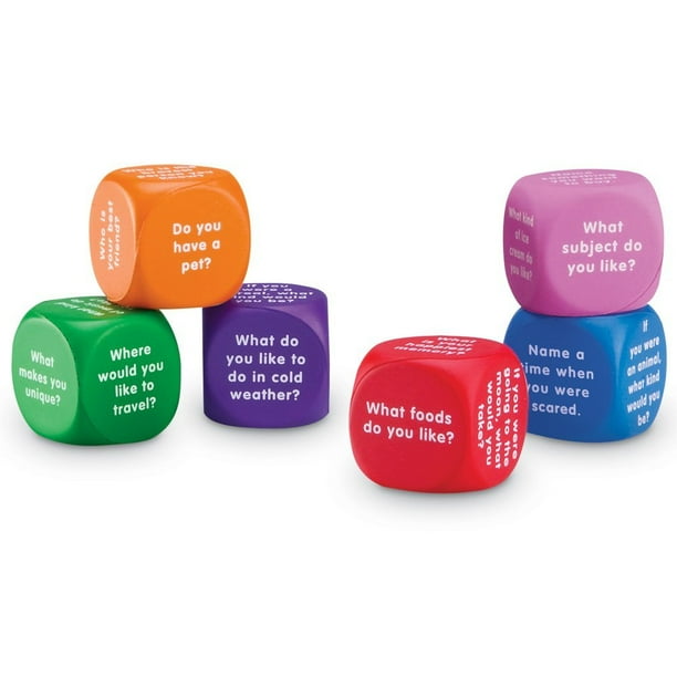 Learning Resources® Conversation Cubes, Set of 6 - Walmart.com ...