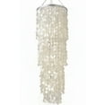 Kouboo Round King Size Chandelier with Round Capiz, Hanging Light for ...