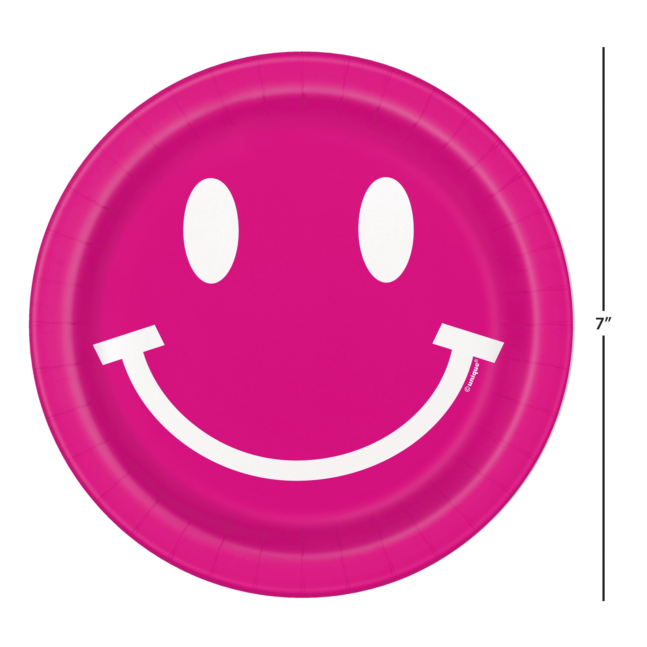 Pink Smiley Face With Bow