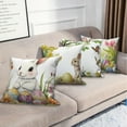 Dashan Spring Easter Throw Pillow Covers 20x20 Set of 4,Cute Rabbit ...