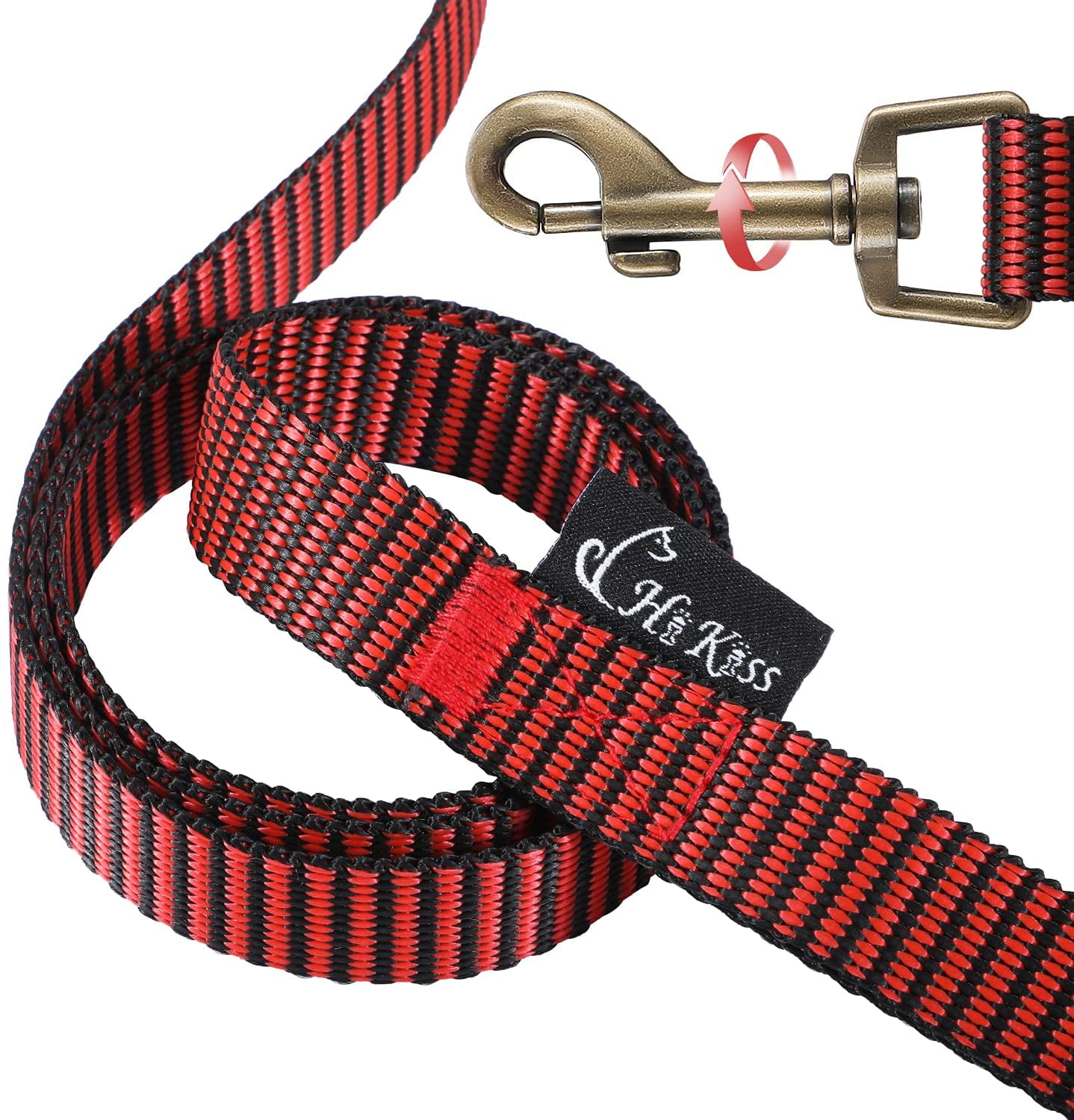 HIKISS 4 FT Dog Leash, Strong and Durable Leash with Easy to Use Collar ...