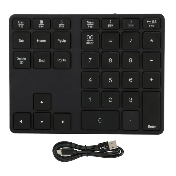 Rechargeable Keyboard, Numeric Keypad, External Universal 8-10 Meters Working Distance For ...