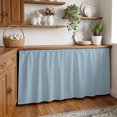 Cabinet Curtains 28"W x 51"L, Sky Blue Sink Skirt for Bathroom ...