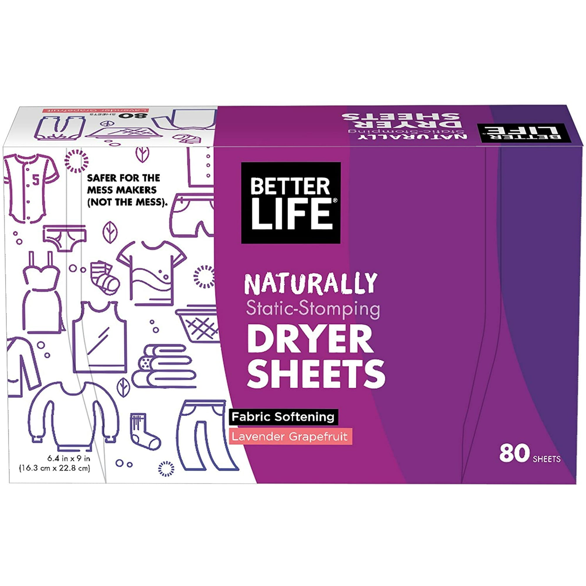 Click here for Hsmeiegadovf Better Life Dryer Sheets  Lavender Gr... prices