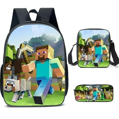 Minecraft School Bag Anime Notebook Laptop Backpack School Bag ...