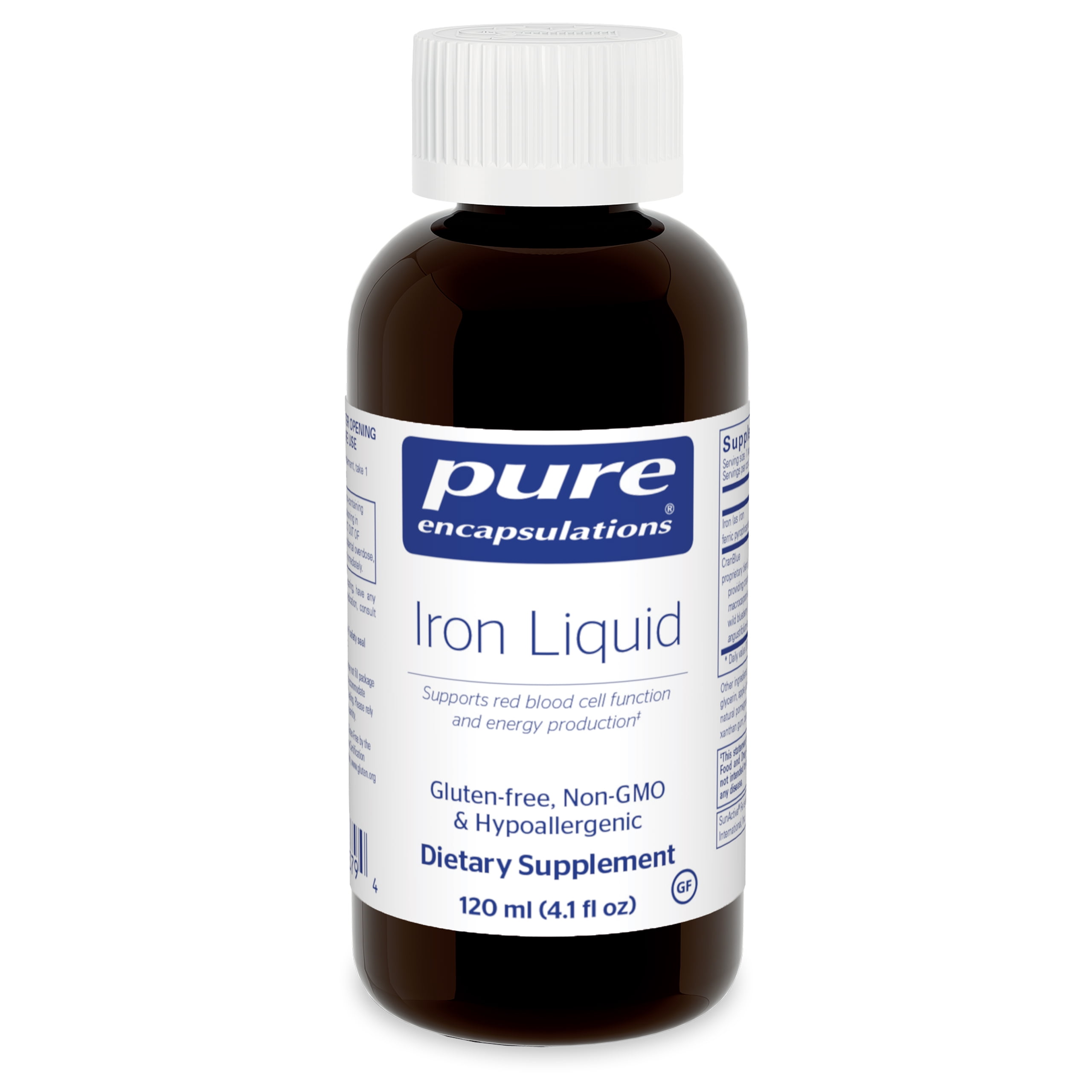 Pure Encapsulations Iron Liquid | Hypoallergenic Supplement Supports ...