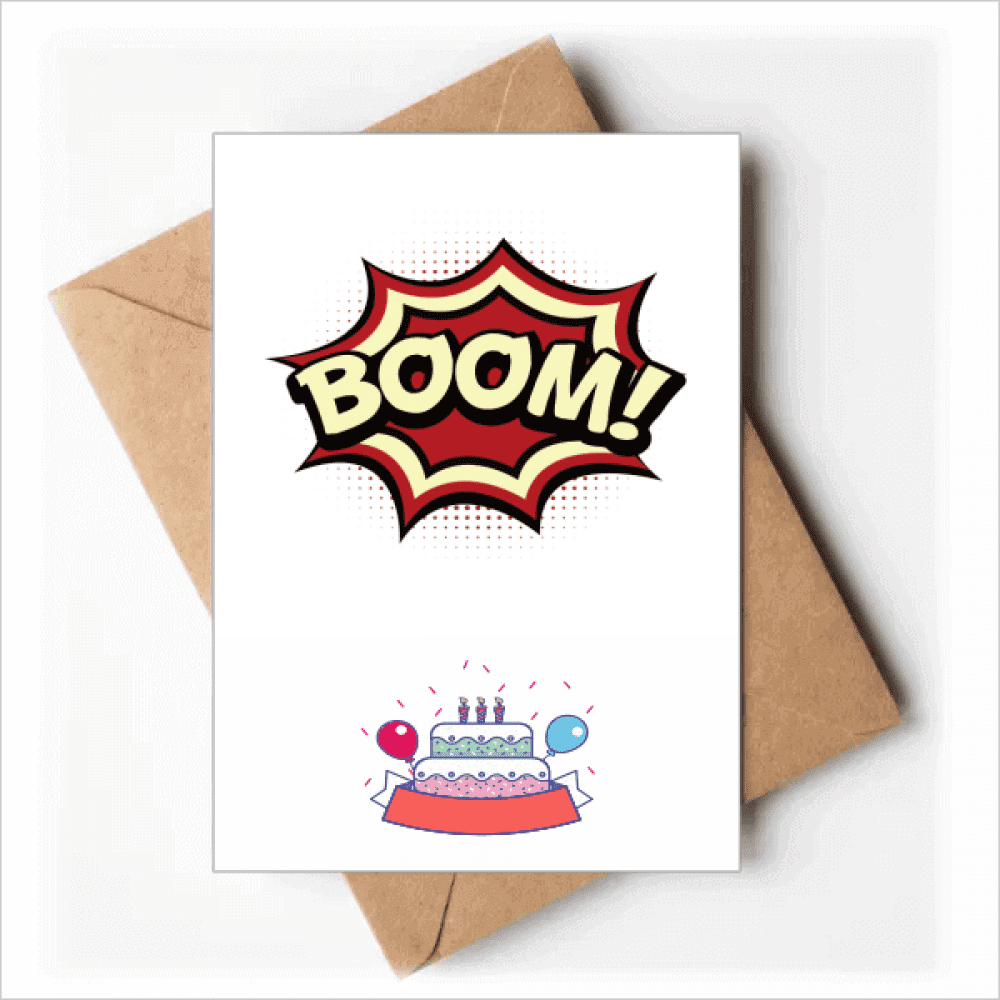Boom Dialog Fire Art Deco Fashion Happy Birthday Greeting Cards ...