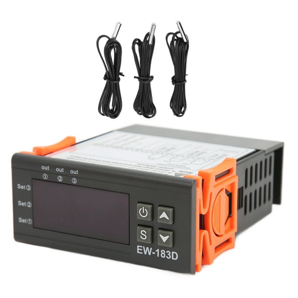 Centigrade Thermostatwith Sensor,EW‑183D Digital Temperature Controller Aquarium Way Heating ...
