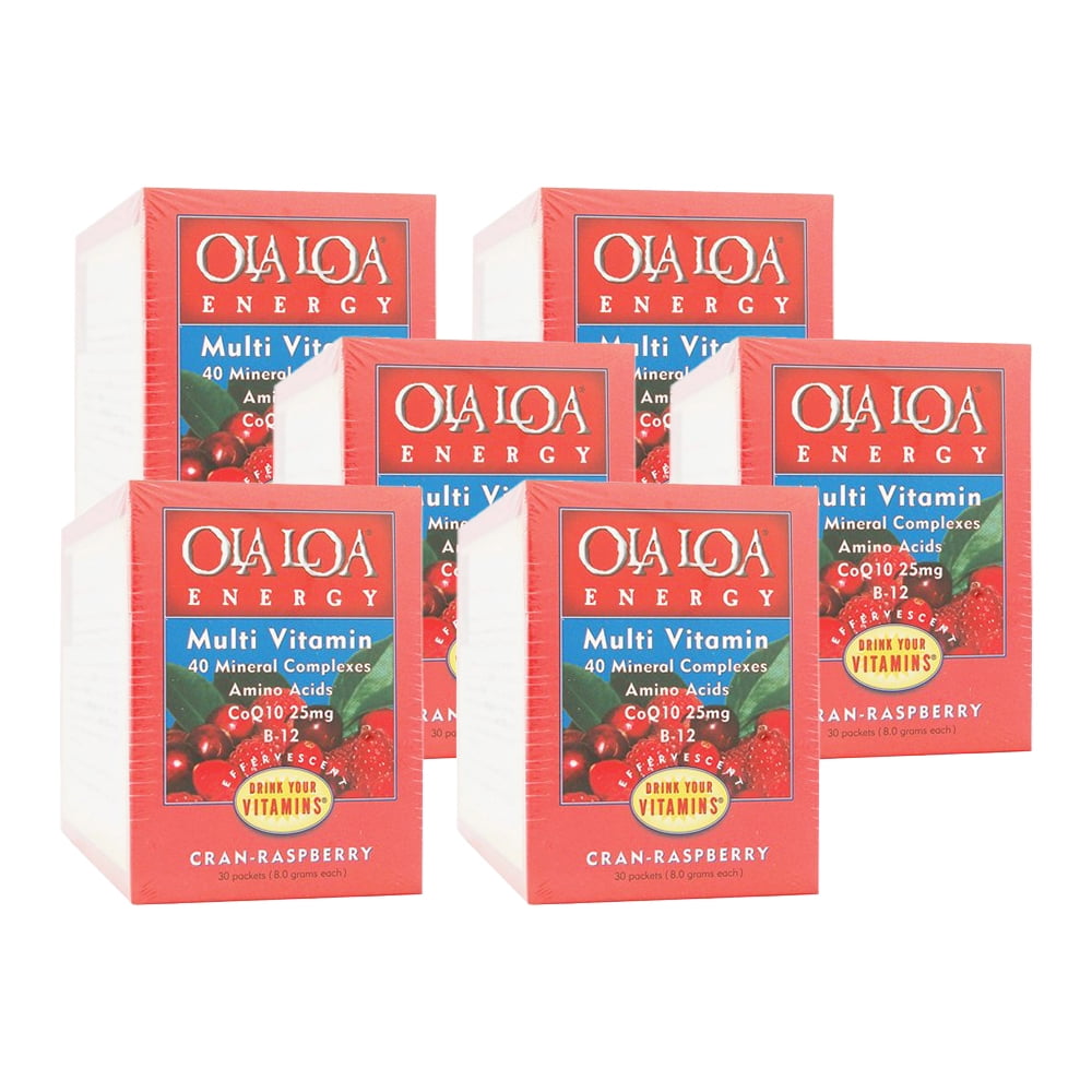 Ola Loa Energy Cran Raspberry 30 Packets ( 6 Pack ) - Walmart.com