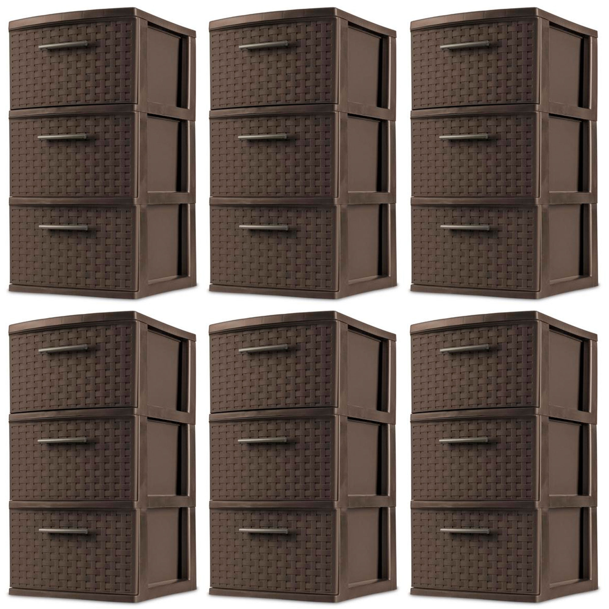 Click here for Sterilite 3 Drawer Decorative Plastic Weave Storag... prices