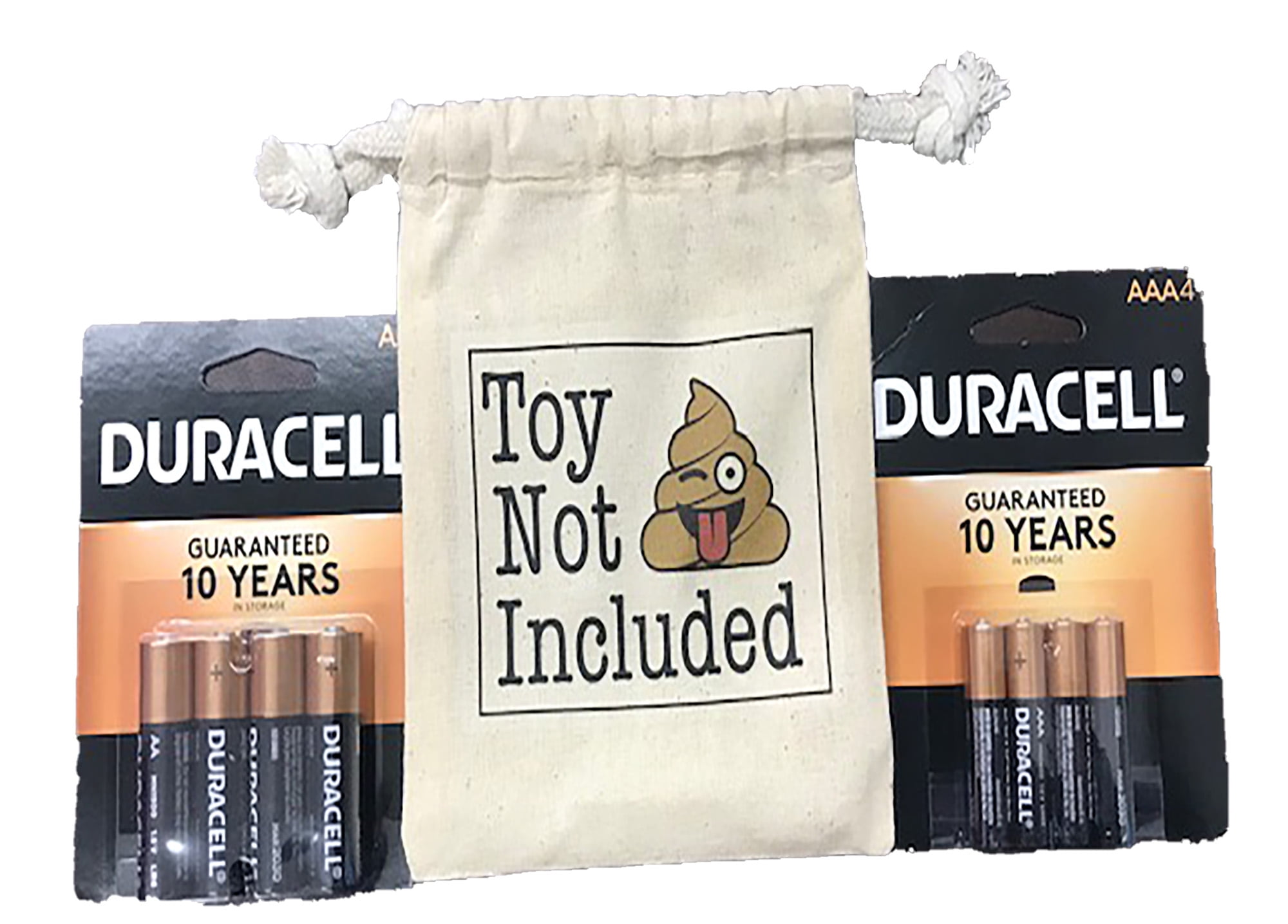 Toy Not Included Funny Holiday Gag Gift with Batteries and Keepsake Bag ...
