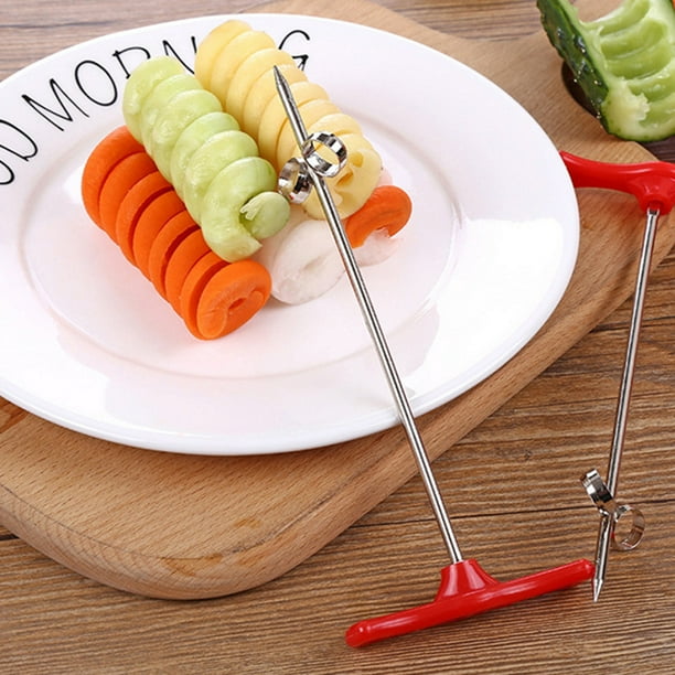 Vegetable Twist Knife Fruit Spiral Cutter carrots Manual Roller Spiral ...