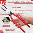 QIHE-13-Inch Snap Ring Plier Heavy Duty External Circlip Pliers Bent ...