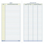 Dome, DOM750, Auto Mileage & Expense Record Book, 1 Each, White ...