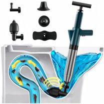 Green Gobbler Heavy Duty Powder Plunger Toilet Bowl Unclogger, Stubborn ...