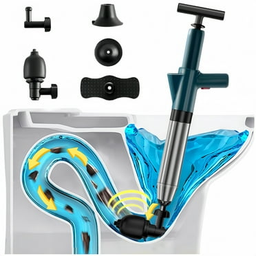 OhhGo High Pressure Air Plunger, Steel Clog Remover - Unclog Toilets ...