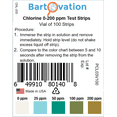 Bartovation Restaurant Chlorine Sanitizer Plastic Test Strips, 0-200 ...