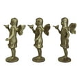 Set Of 3 Cast Iron Rustic Enchanted Fantasy Girl Fairy Pixie With Bird ...