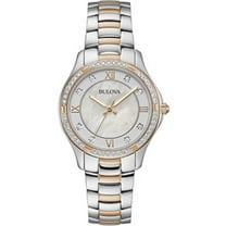 Bulova Women's Dress Two Tone Stainless Steel Watch 98M105 - Walmart.com